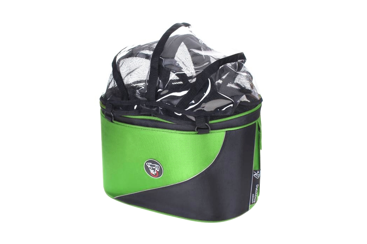 Hundefahrradkorb DoggyRide Cocoon XXL grün + Cocoon-Adapter + Britch ...